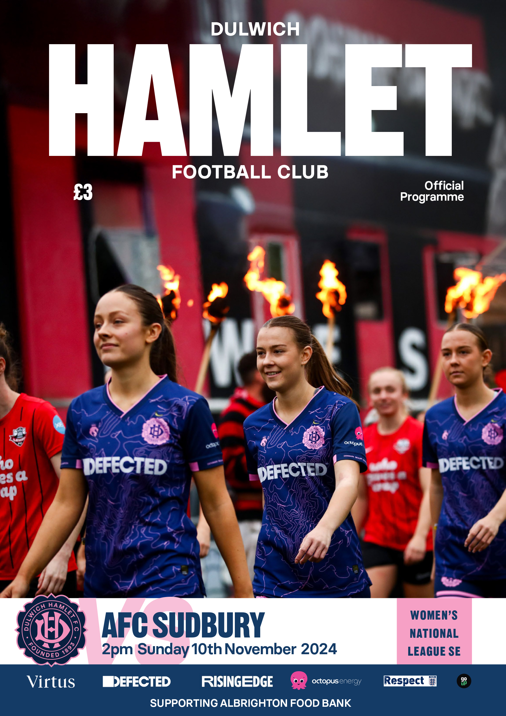 Dulwich Hamlet Football Club - Women's Matchday Programmes Season 2024/25